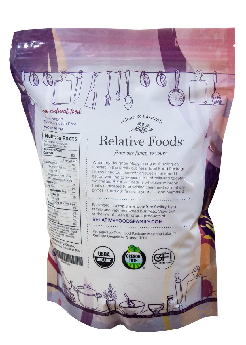Organic Brown Rice Flour | Gluten Free Flour – Relative Foods