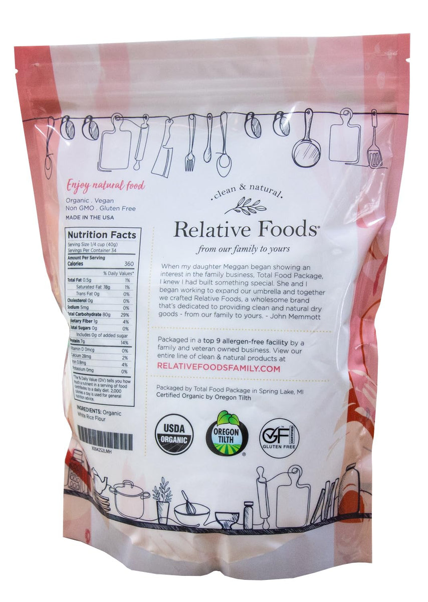 Organic White Rice Flour | Gluten Free Flour – Relative Foods