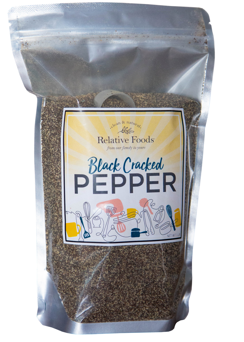 Relative Foods Cracked Pepper, Culinary, one pound resealable bag ...